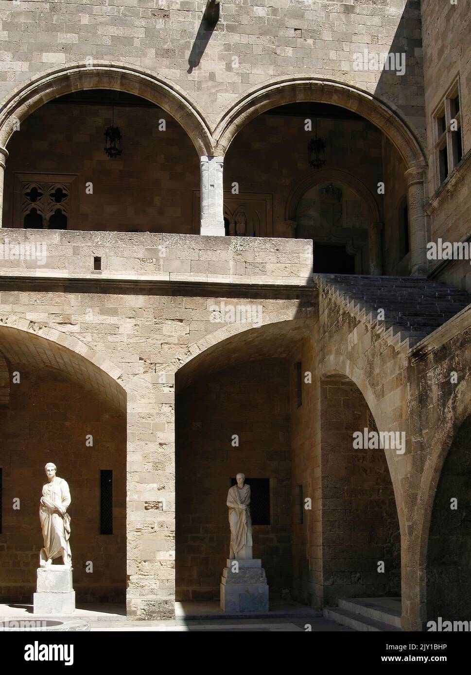 The island of Rhodes ln Greece, with its crystal clear sea and its ...