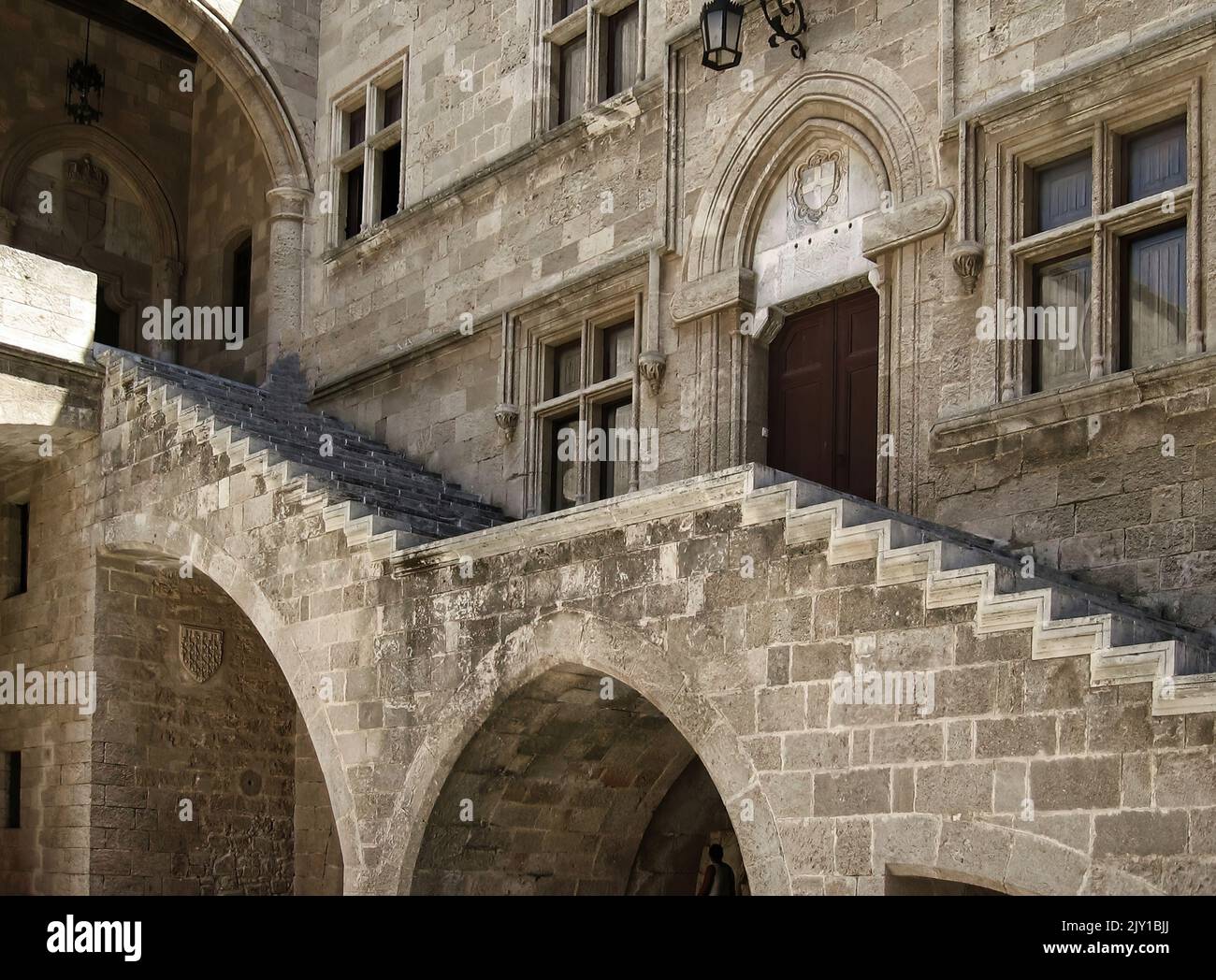 The island of Rhodes ln Greece, with its crystal clear sea and its ...