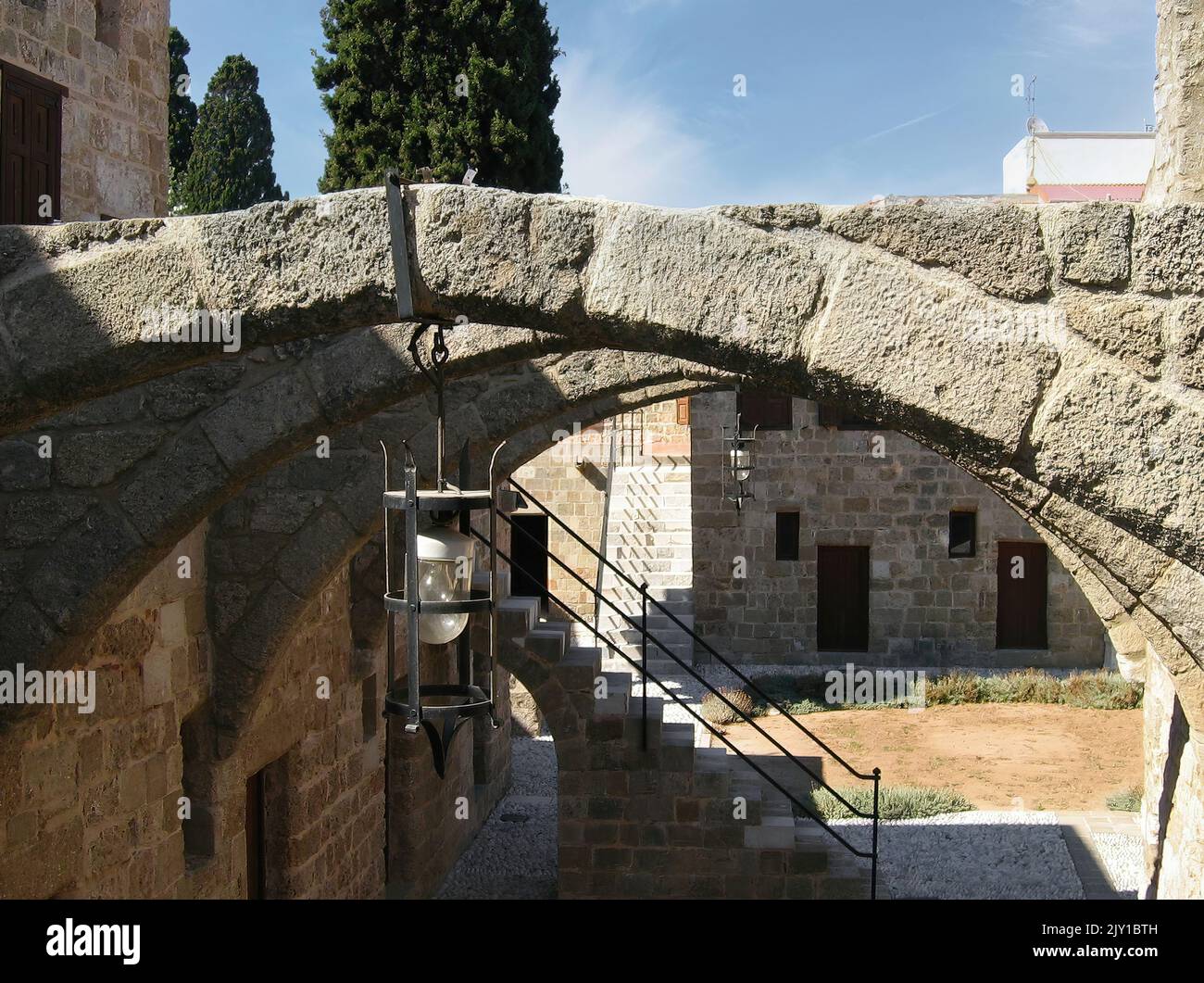 The island of Rhodes ln Greece, with its crystal clear sea and its ...