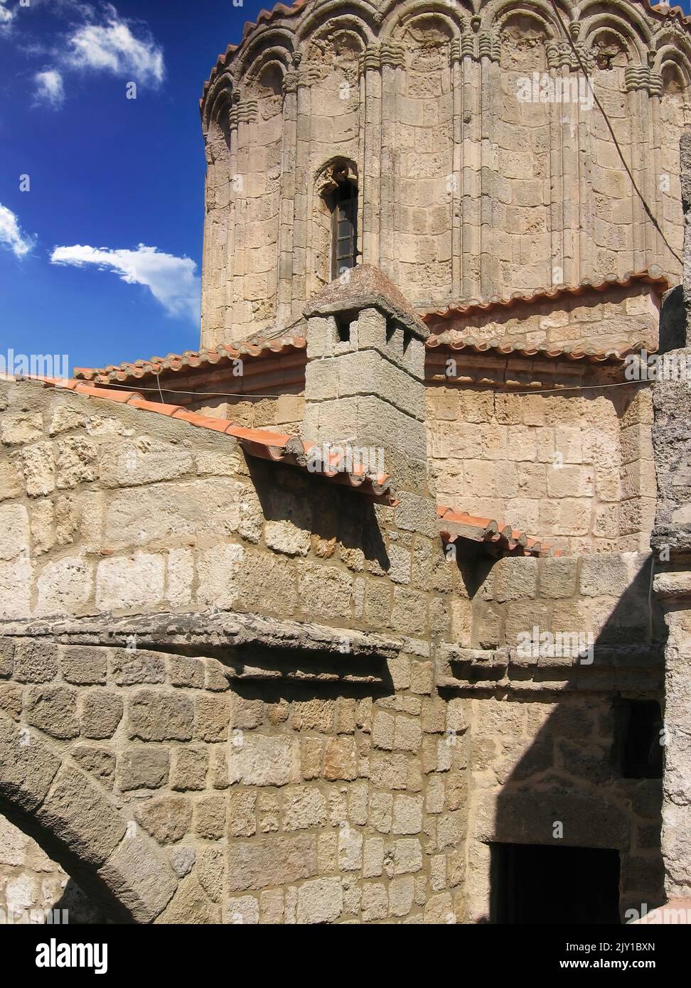 The island of Rhodes ln Greece, with its crystal clear sea and its ...