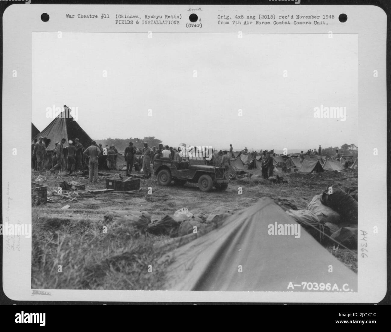 The Camp Area Of The 41St Bomb Group Begins To Take Shape As Men Of The ...