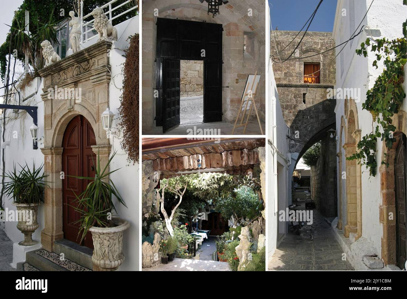 The island of Rhodes ln Greece, with its crystal clear sea and its ...