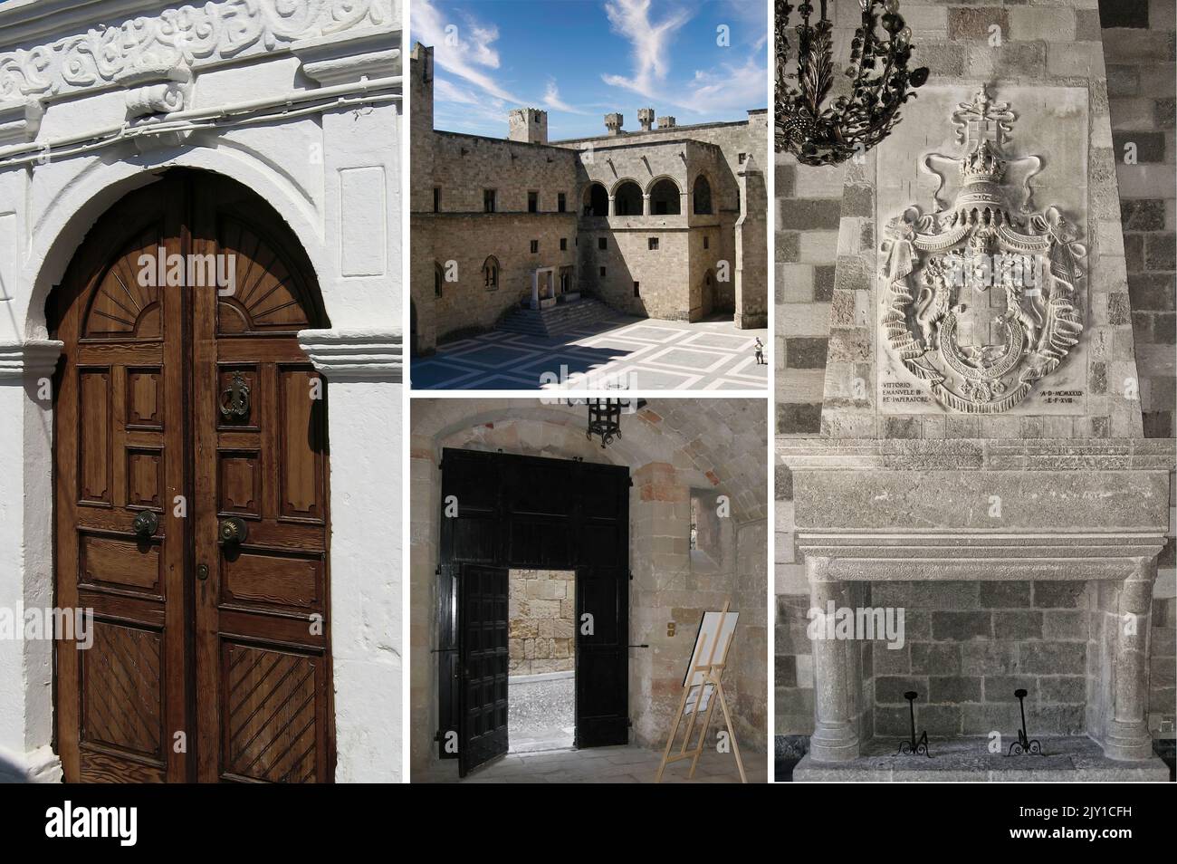 The island of Rhodes ln Greece, with its crystal clear sea and its ...