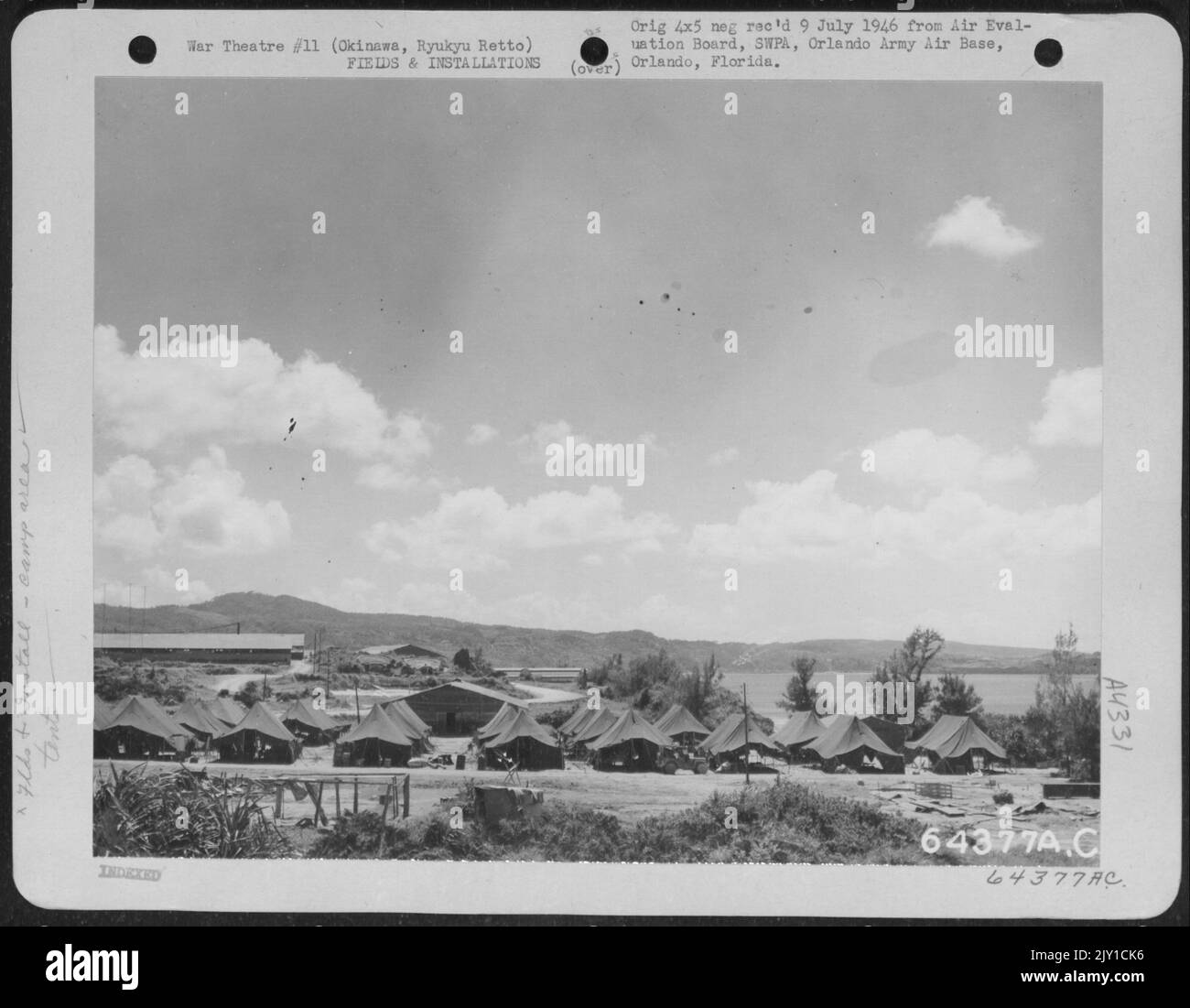View Of Enlisted Men's Area Of The Far Eastern Air Forces. Okinawa ...