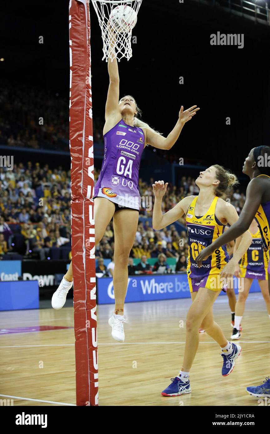 Firebrids' Gretel Tippett pictured during the Round 3 Super Netball ...