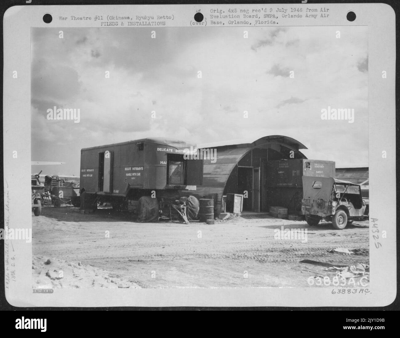 Instrument Shop Trailer And Quonset Hut Of The 13Th Air Service Group ...
