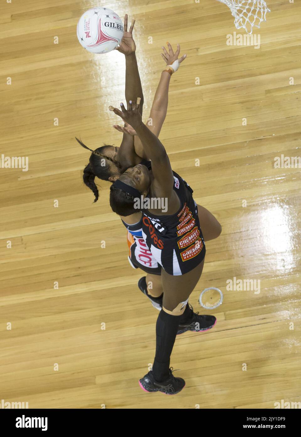 Shimona Nelson of the Magpies wins the ball during the Round 3 Super ...