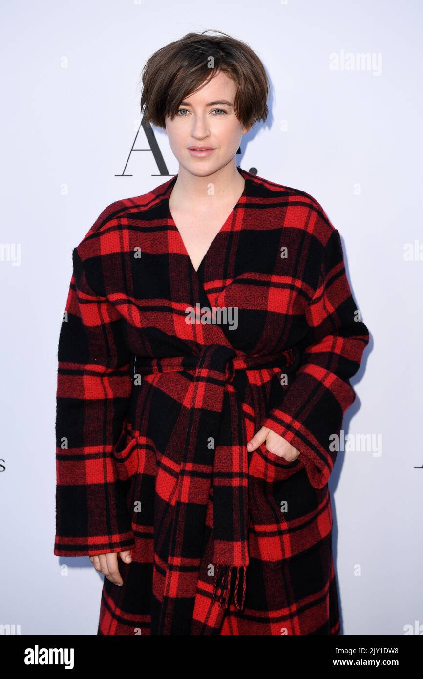 Megan Washington attends the Aje show during Mercedes-Benz Fashion Week ...