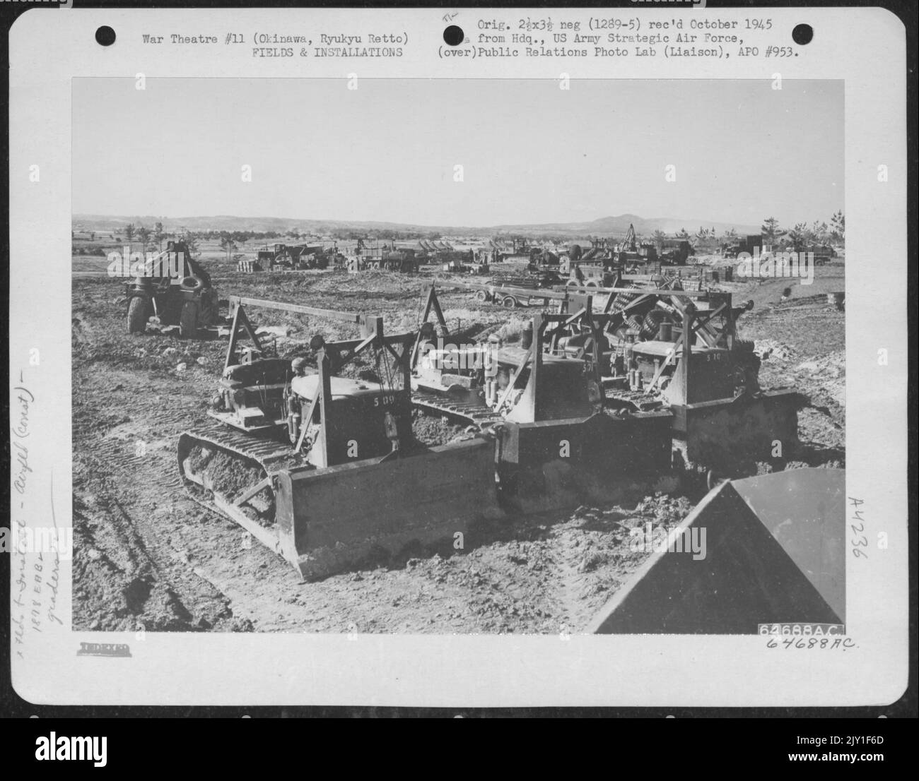 General View Of Heavy Equipment Which Will Be Used By The 1878Th Engineer Aviation Battalion In ...