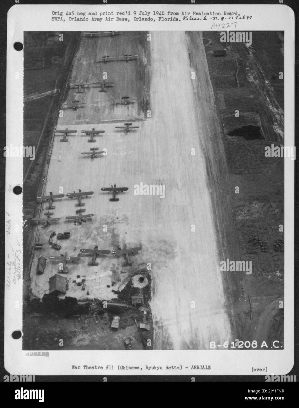 Cub Airstrip On Beasely Field Directly Across From Ie Shima. These Are ...