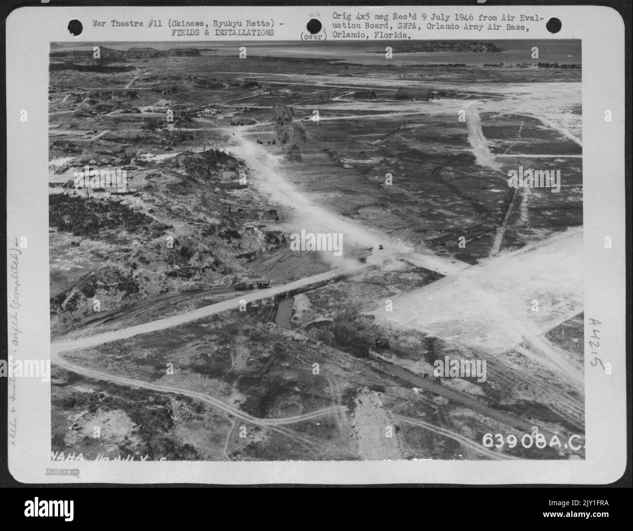Aerial View Of The Surrounding Area Just South Of Naha Airfield ...