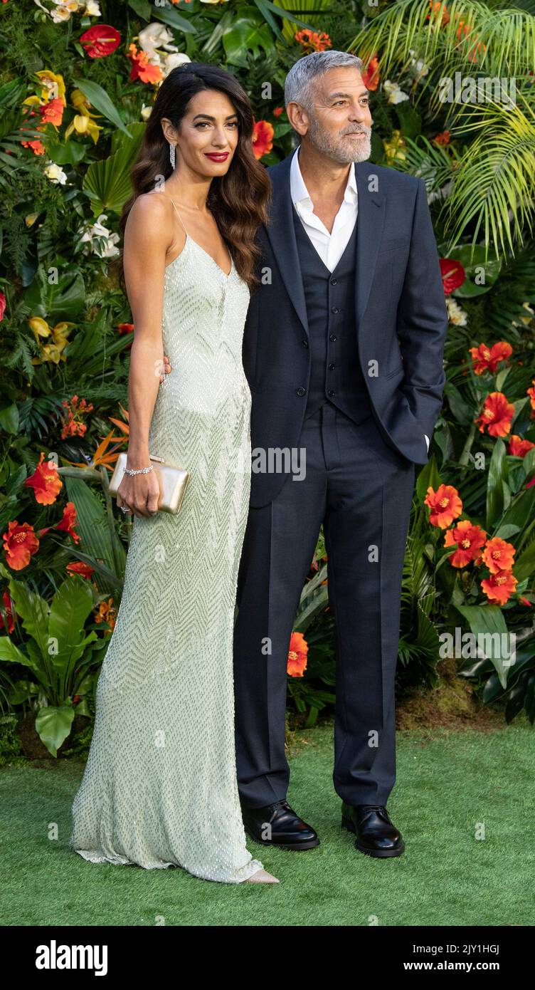 London, UK. 07th Sep, 2022. Alma Clooney and George Clooney attend the ...