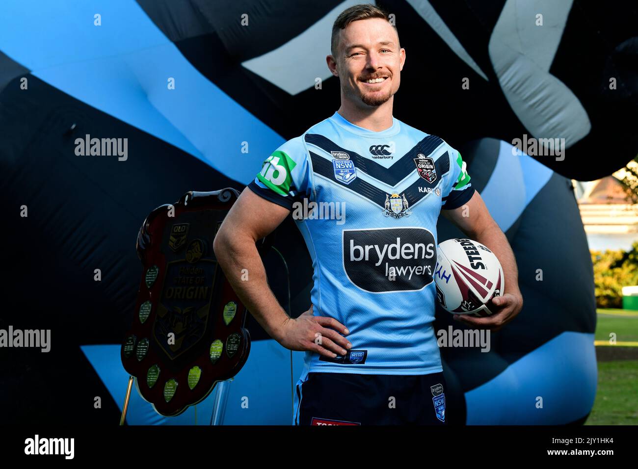 NSW Blues player Damien Cook poses for a photograph during the 2019 ...