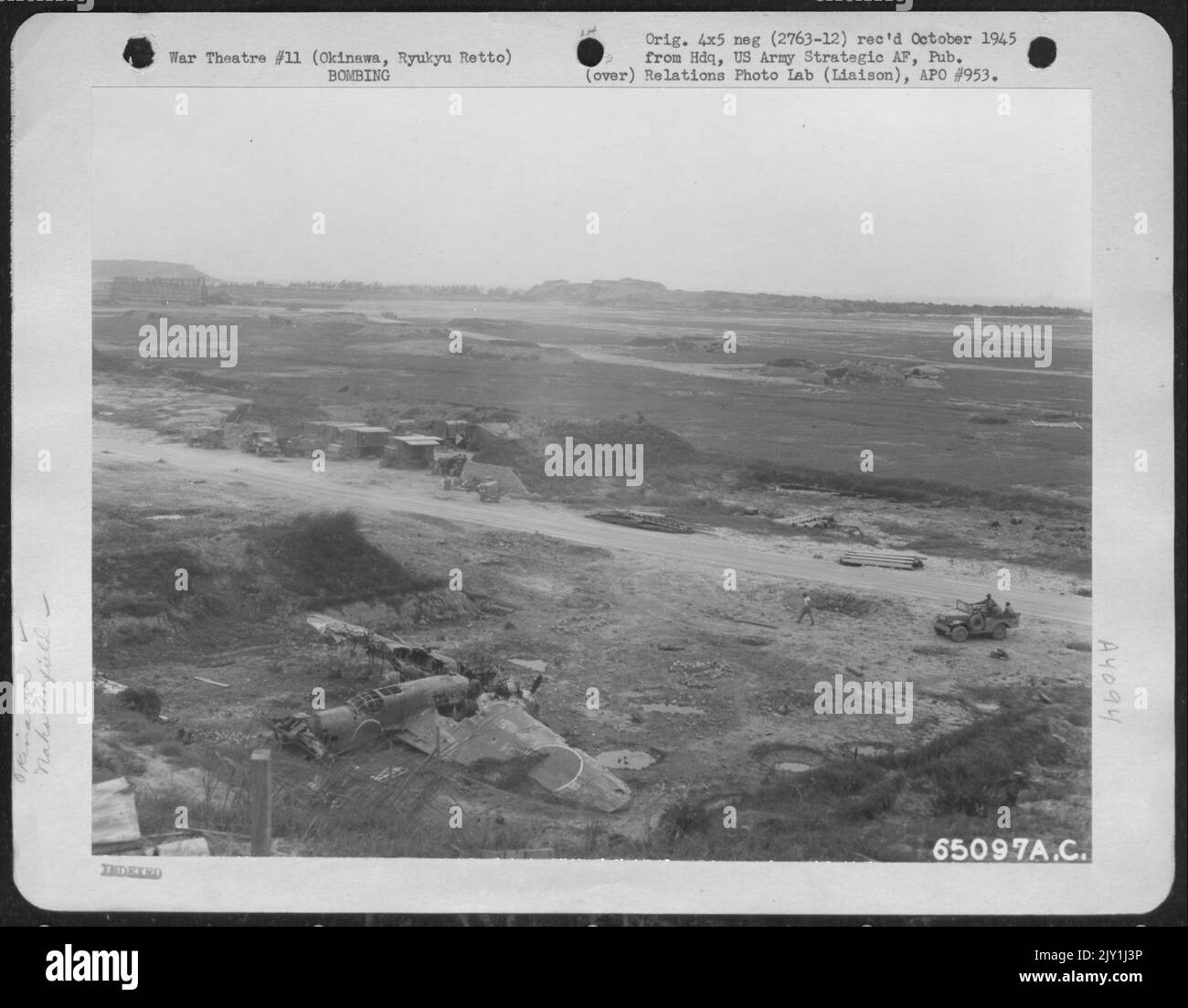 The General View Of Naha Airfield Was Photographed Shortly After U.S ...