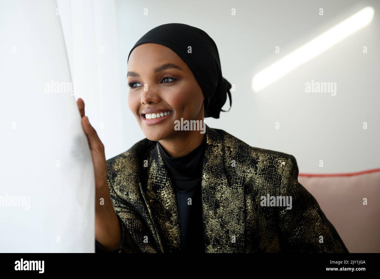 Somali-American model Halima Aden poses for a photograph during ...