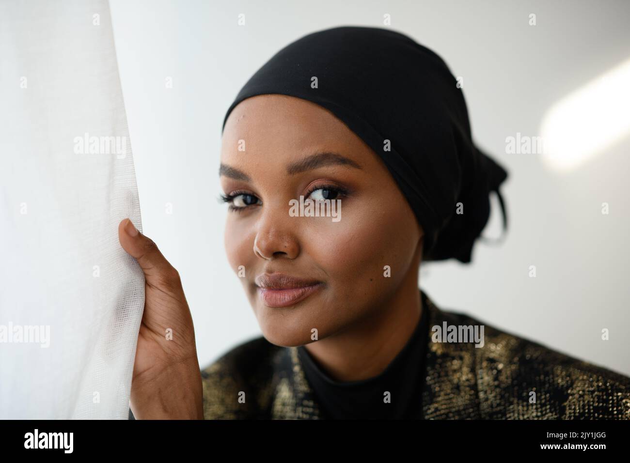 Somali-American model Halima Aden poses for a photograph during ...