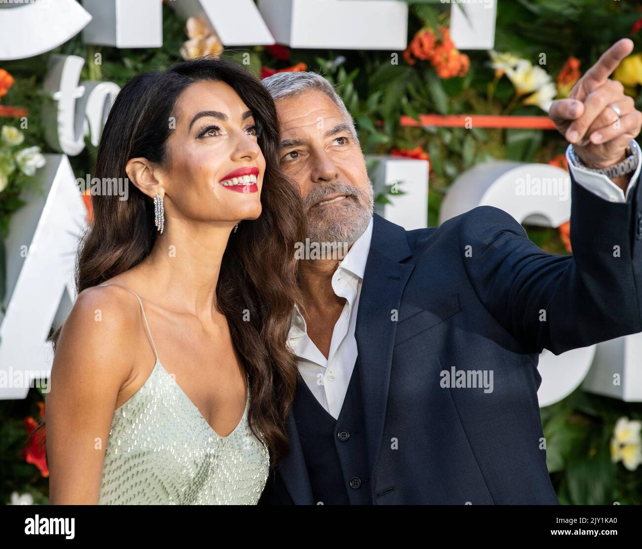 London, UK. 07th Sep, 2022. Alma Clooney and George Clooney attend the ...