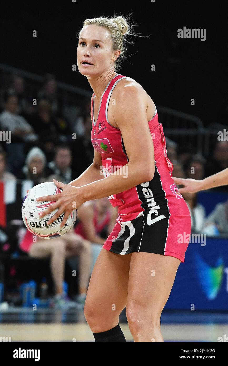 Chelsea Pitman of the Thunderbirds is seen in action during the Round 4 ...