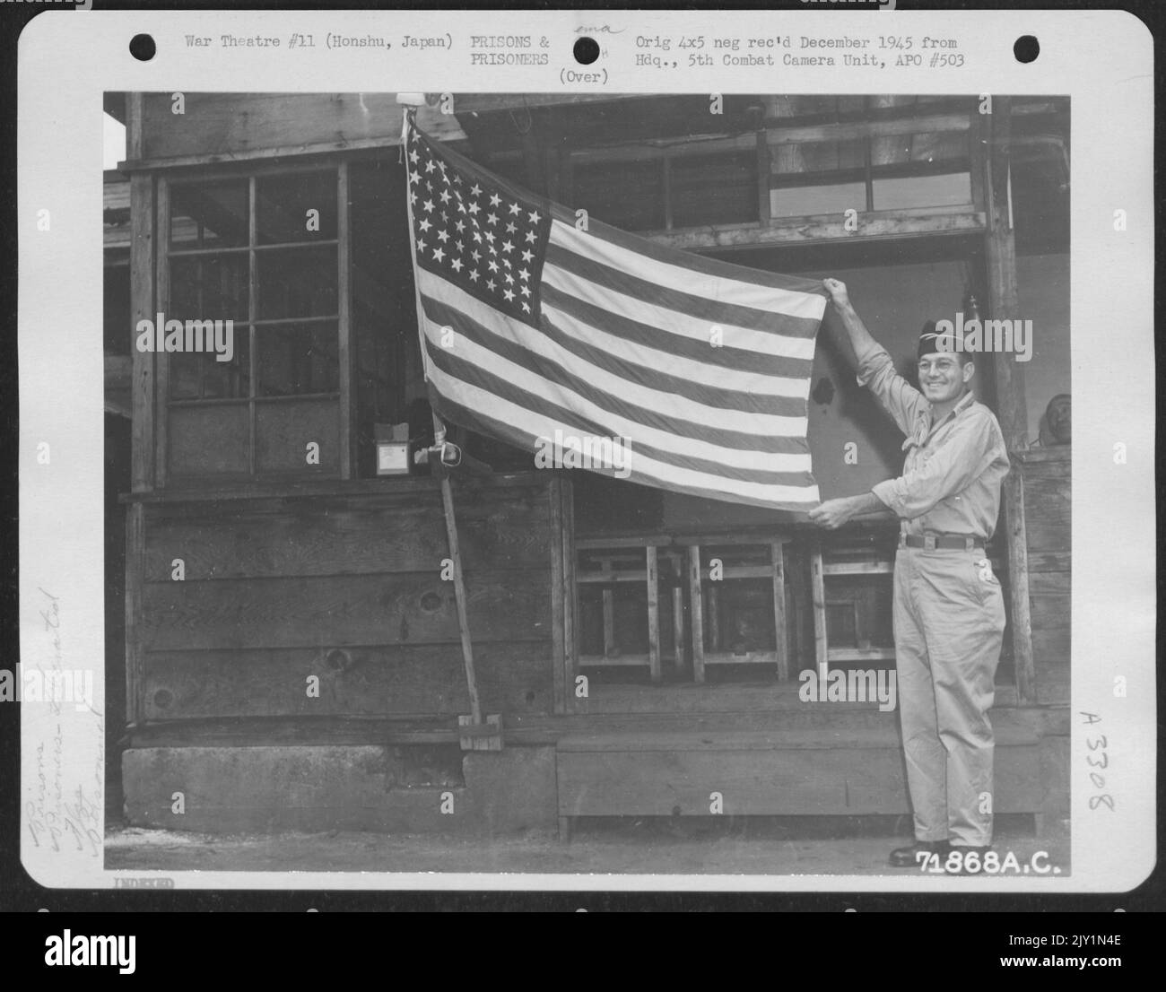 John Howton Of Edinburg, Texas Holds The American Flag He Made For The ...