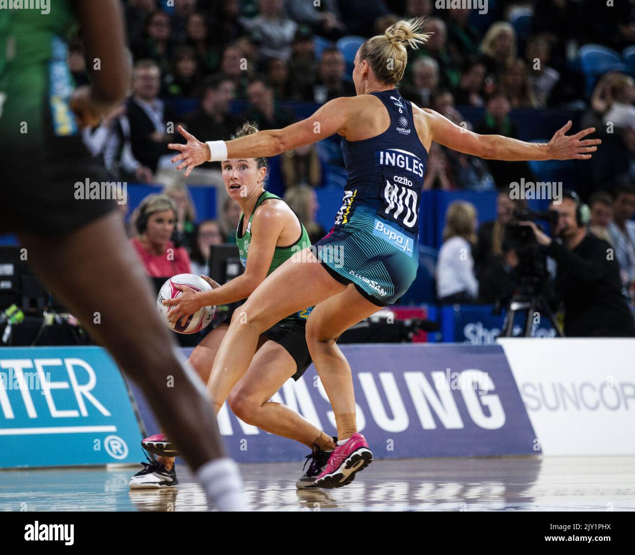 Verity Charles of the Fever during the Round 4 Super Netball match ...