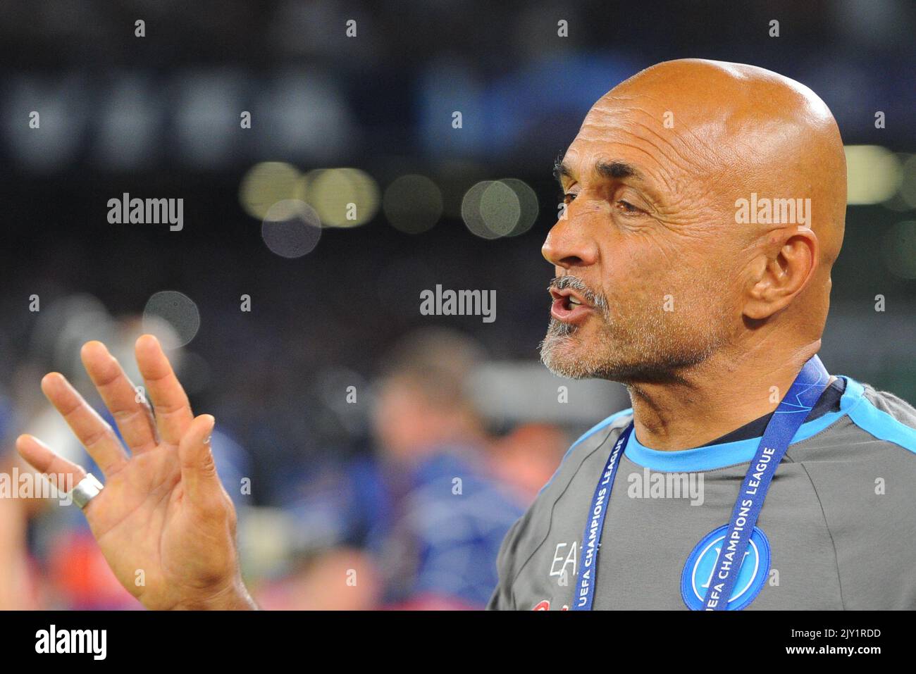 September 7, 2022, Naples, Italy: Coach of SSC Napoli Luciano Spalletti ...