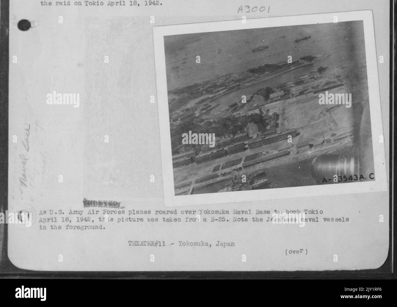 As U.S. Army Air forces planes roared over Yokosuka Naval Base to bomb ...