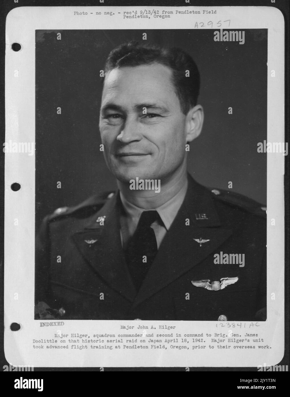 Major Hilger, Squadron Commander And Second In Command To Brig. Gen ...