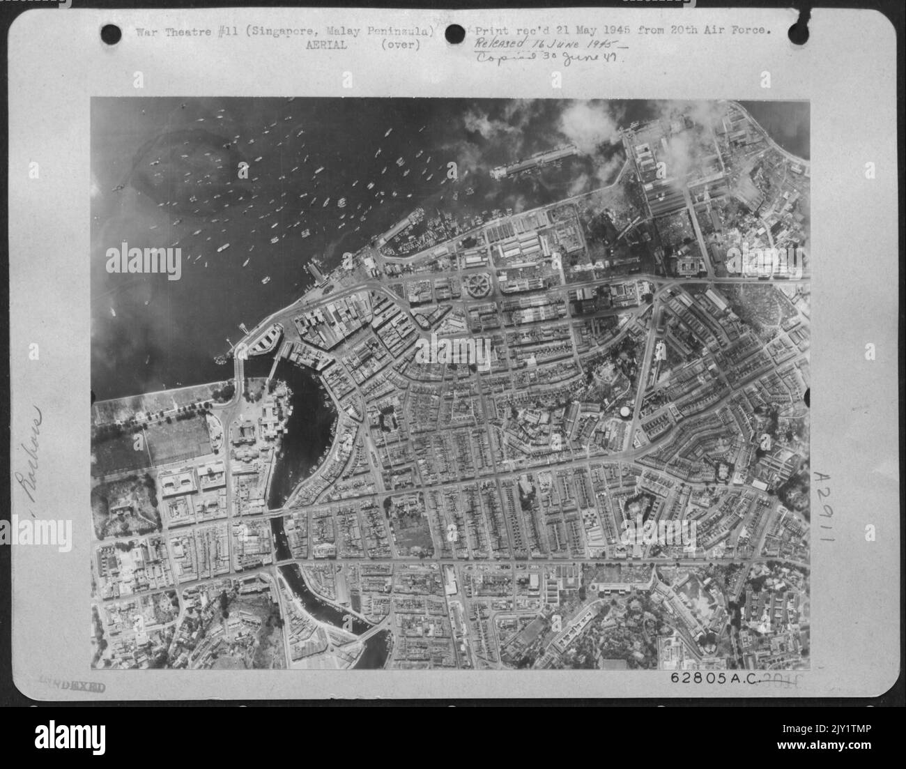 Reconnaissance Photograph Of The Empire Dock Area, Singapore, Showing ...
