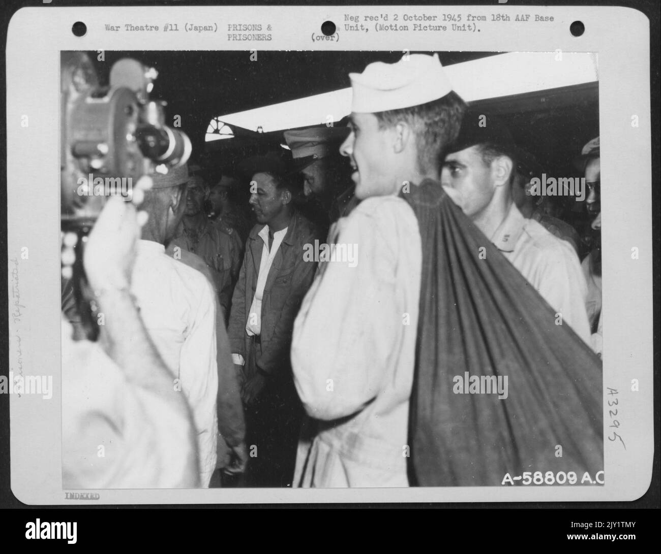 Lt. General Robert Eichelberger With Prisoners Of War On The Station ...