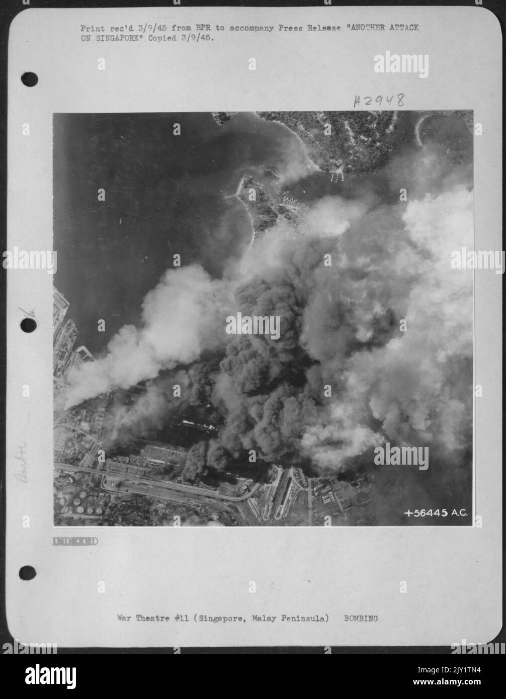 ANOTHER ATTACK ON SINGAPORE--B-29 Superfortresses of Brig. Gen. Roger M ...