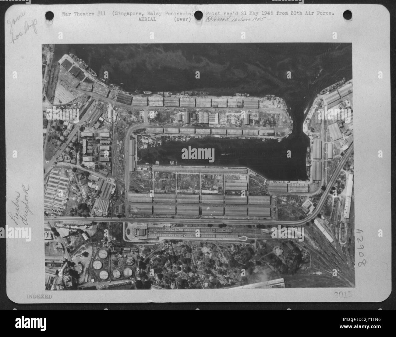 Photo Reconnaissance Picture Of The Empire Docks At Singapore Stock ...
