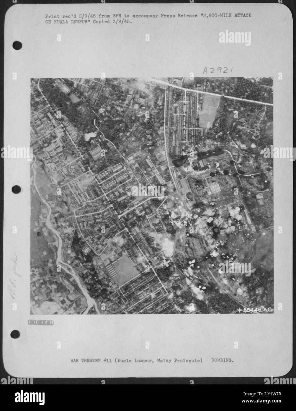 3,800-MILE ATTACK ON KUALA LUMPUR--B-29s of Brig. Gen. Roger M. Ramey's ...