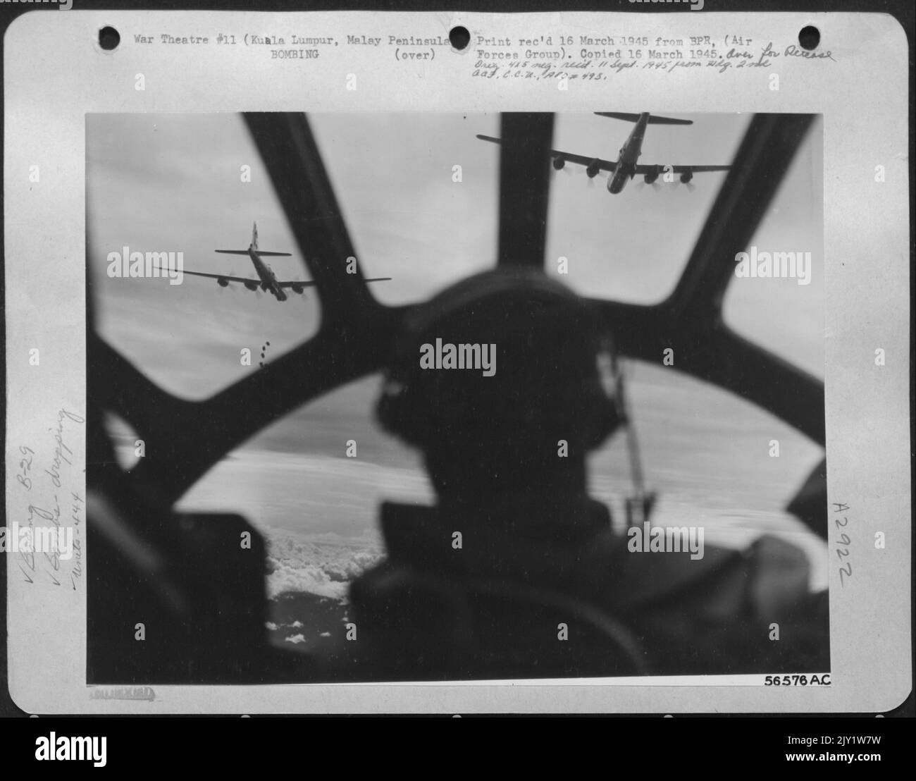 Two Boeing B-29 Superfortresses of Brig. Gen. Roger M. Ramey's XXth ...