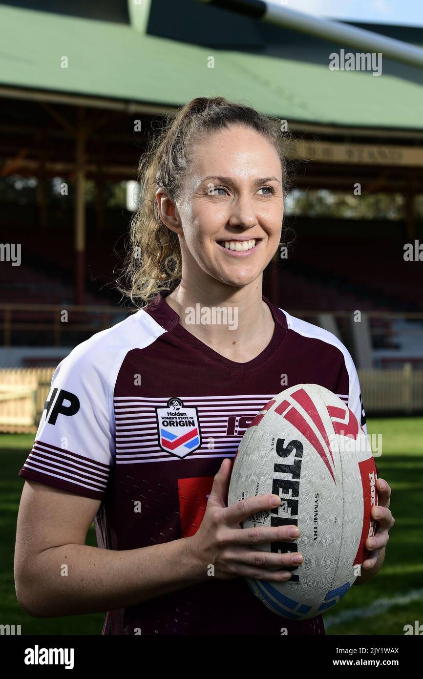 Queensland Maroons player Karina Brown poses for a photograph during ...