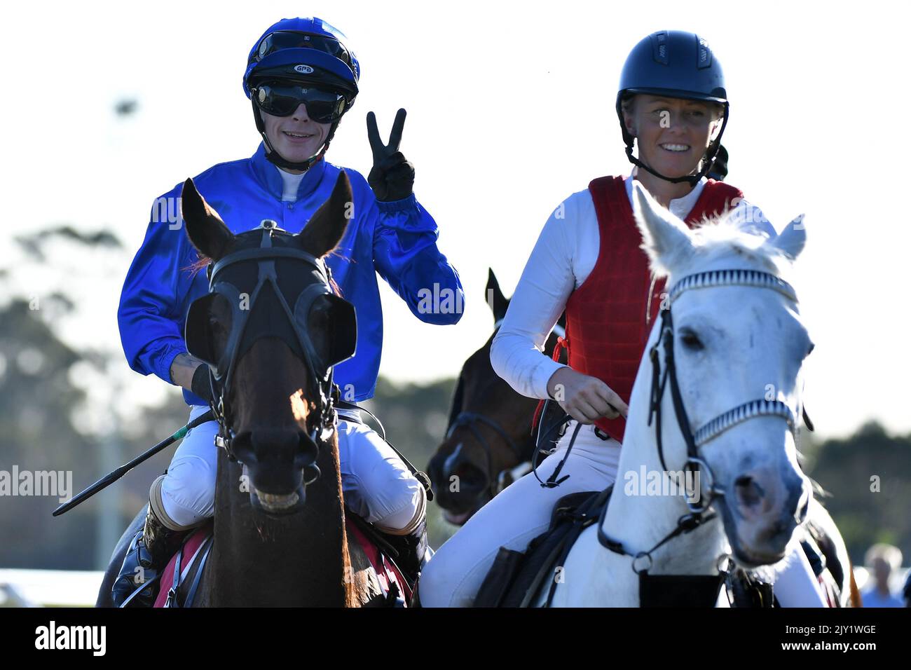 Jockey Robbie Dolan reacts after riding Medovina to victory in race 5 ...