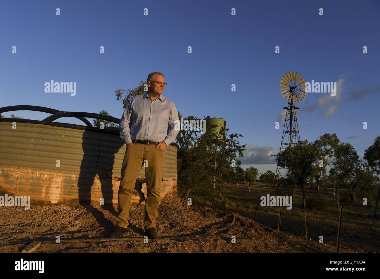 Australian Prime Minister Scott Morrison poses for photographs during a ...