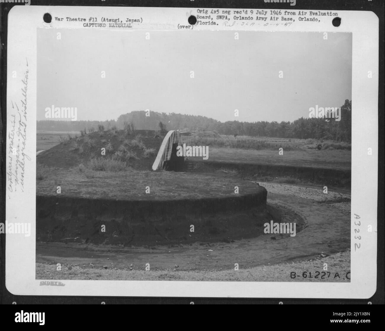 Half Buried Concrete Hangarette About 500 Yards Southwest Of Atsugi Airdrome, Japanesean. 5 ...