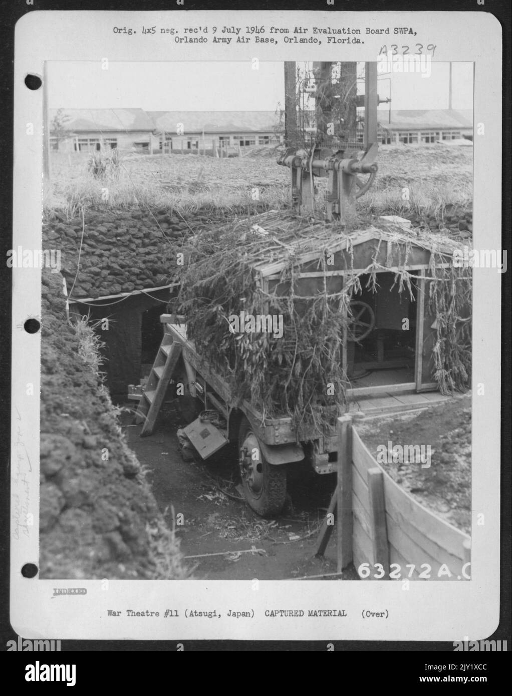 Radar Trailer And Antenna In A Revetment One Half Mile East Of Atsugi ...