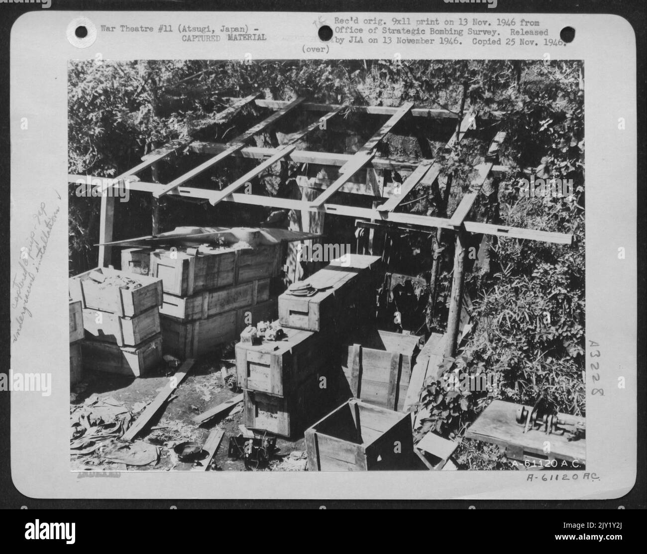 Typical Japaneseanese Underground Storage Of Aircraft Components ...