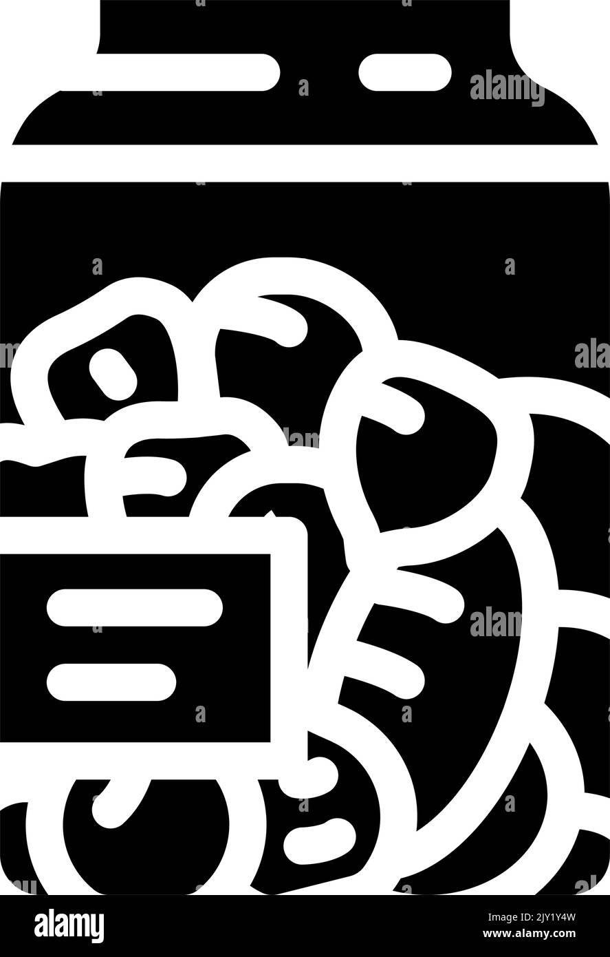 canned radish glyph icon vector illustration Stock Vector Image & Art ...