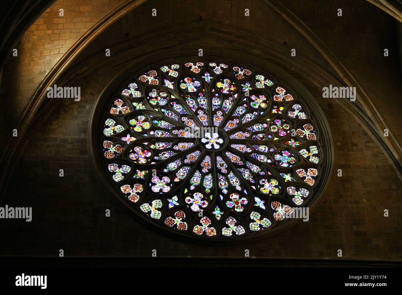 Stained Glass Rose Window Gothic Notre Dame de Paris Church Photograph ...