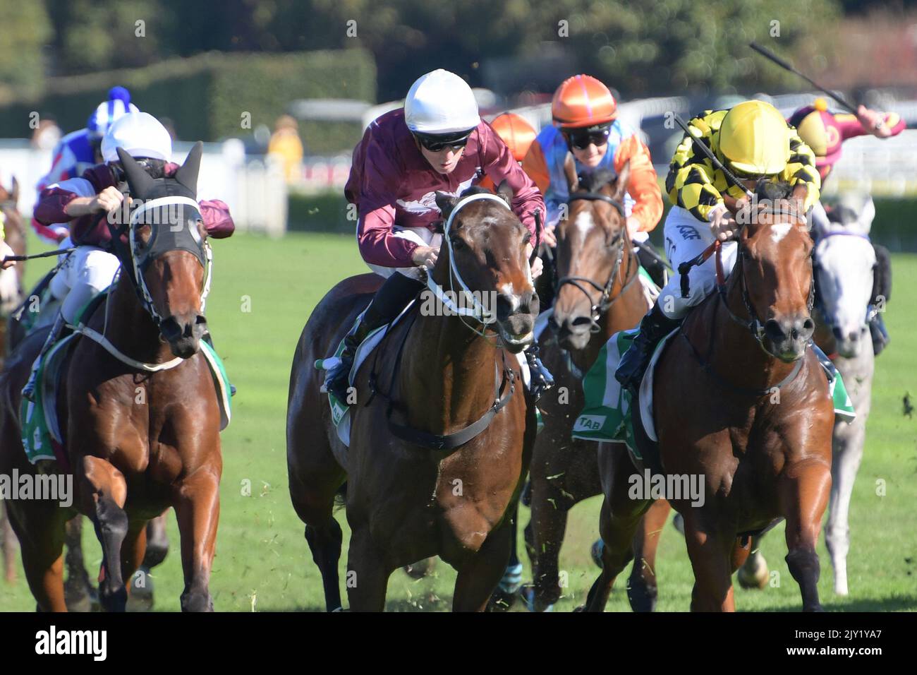 Jockey Joshua Parr rides Lifesaver to victory in race 2, the Tab ...