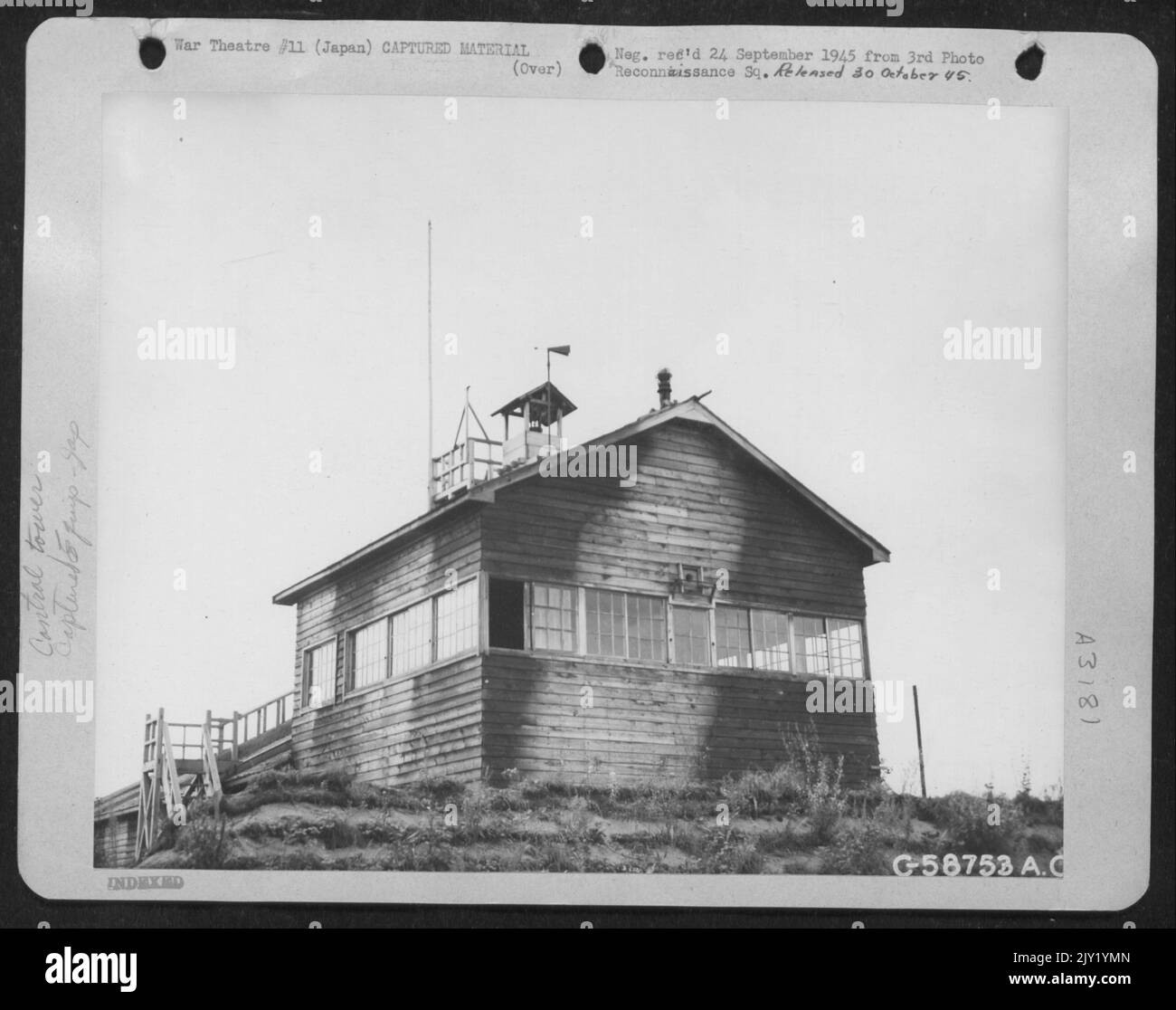 Operations Tower On Mizutani Air Strip At Hokkaido, Japanesean Stock ...