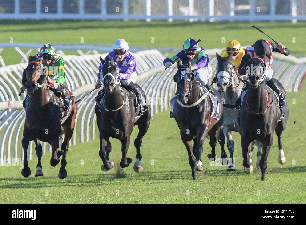 Jockey Jean Van Overmeire rides Renewal to victory in race 7, the ...