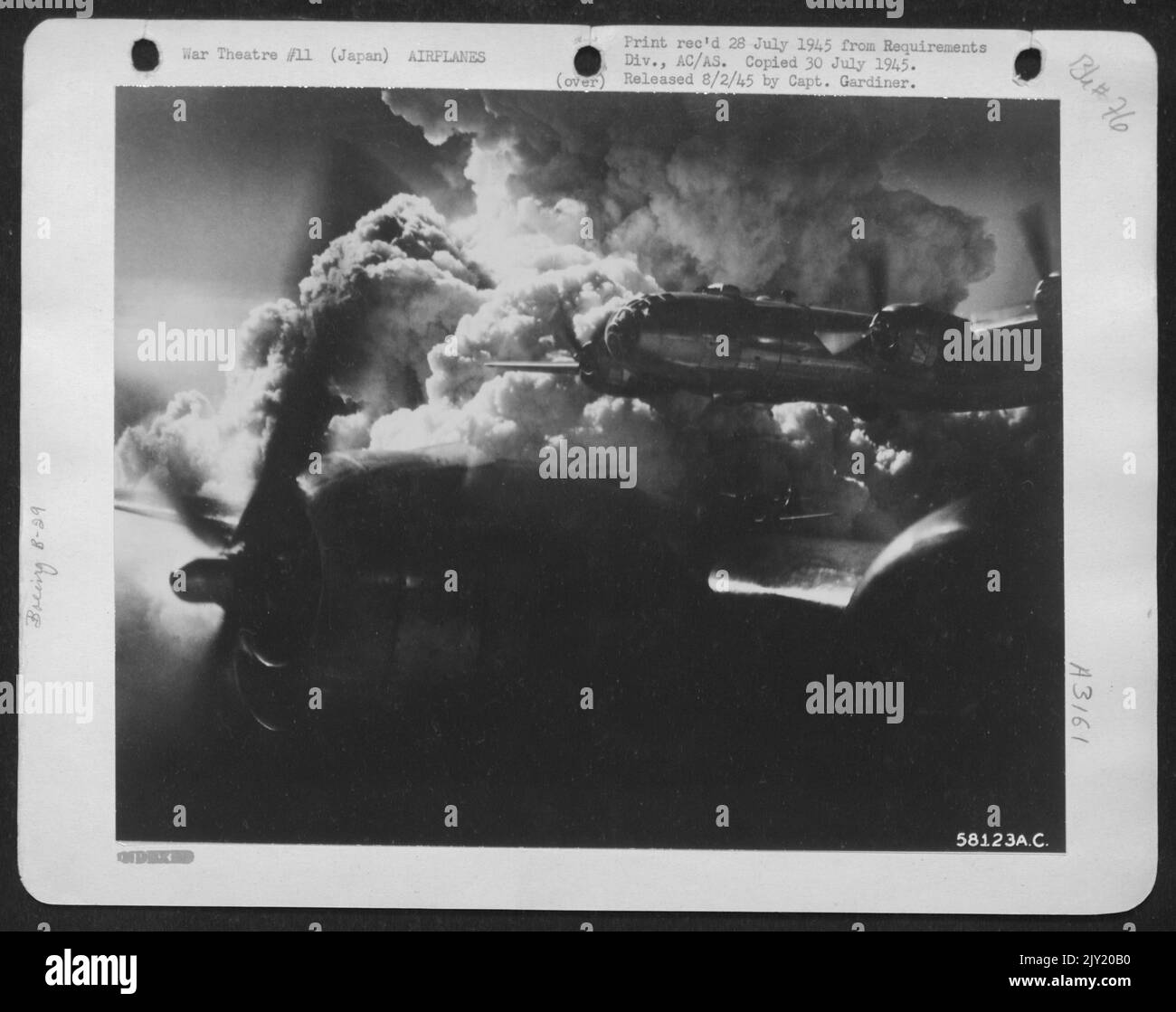 Boeing B-29 Superfortress Enroute To Bomb Targets In Japanesean Stock ...