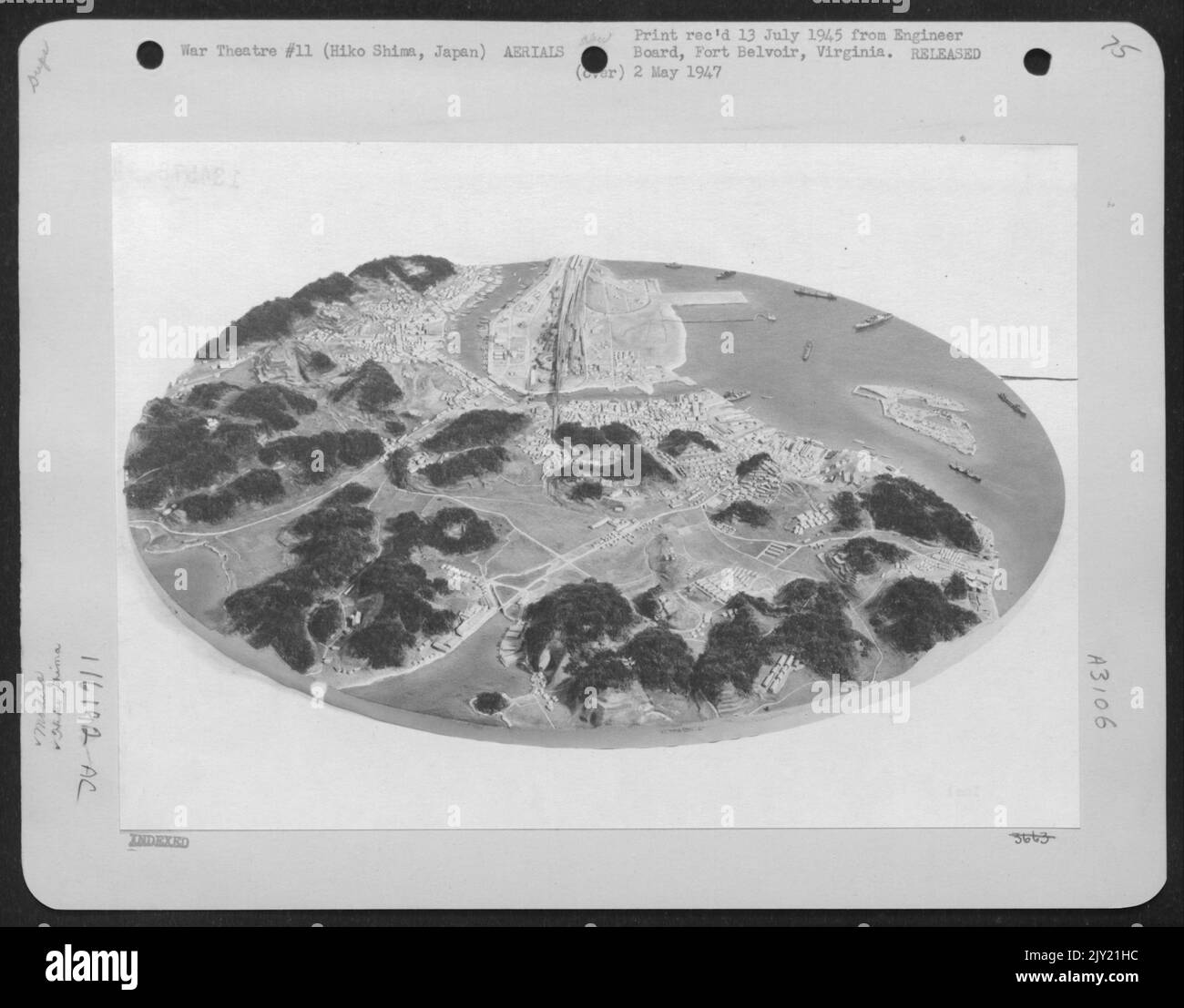Model Of Kammon Tunnel, Hiko Shima, Japanesean, Target Area Stock Photo ...