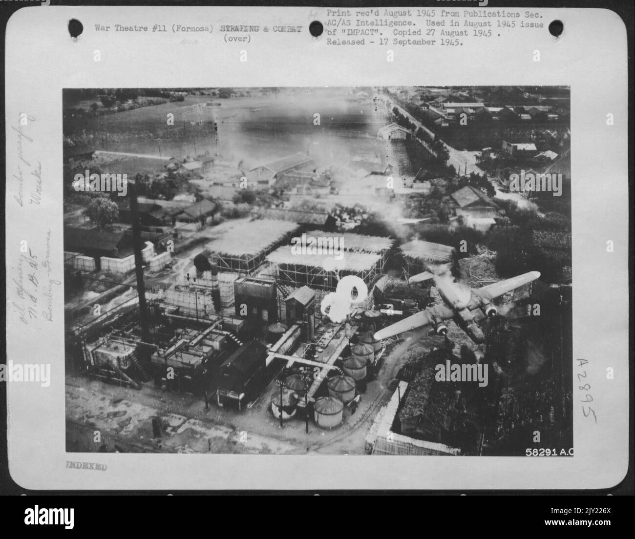 Spectacular Crash At Byoritsu Oil Refinery, Formosa, Was Photographed ...