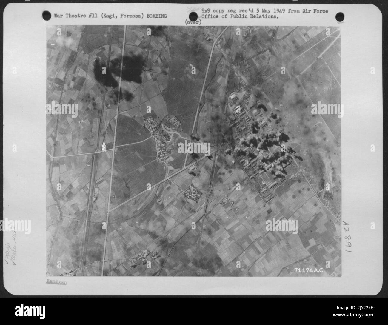 Bombs Dropped From Boeing B-29 Superfortresses Of The 468Th Bomb Group ...