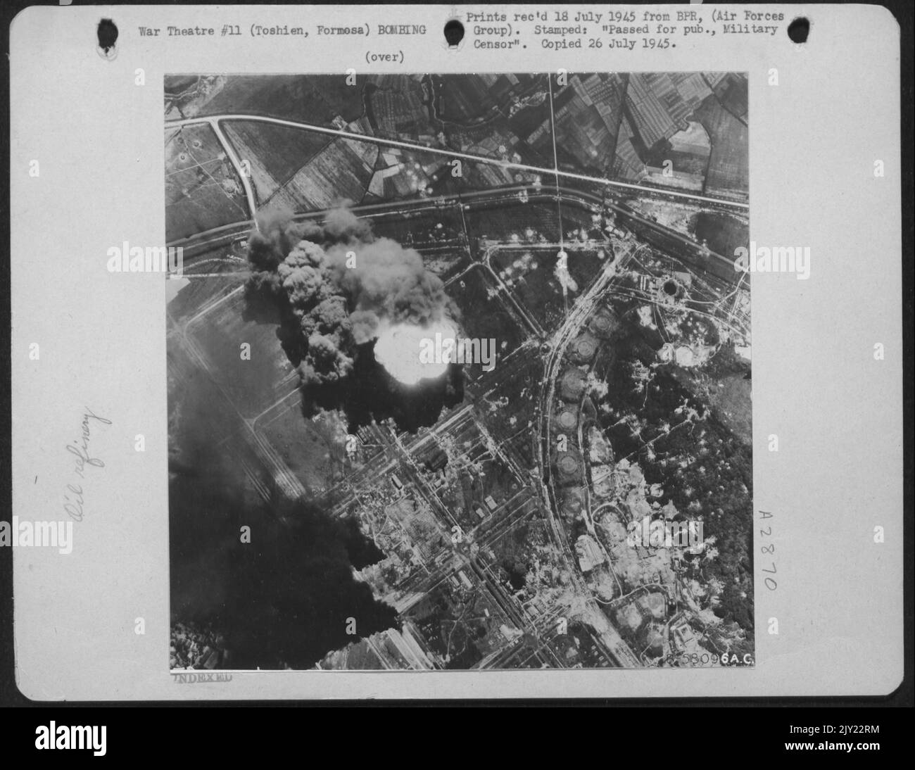 The Toshien Oil Refinery In Formosa Was Blasted And Obliterated In A ...