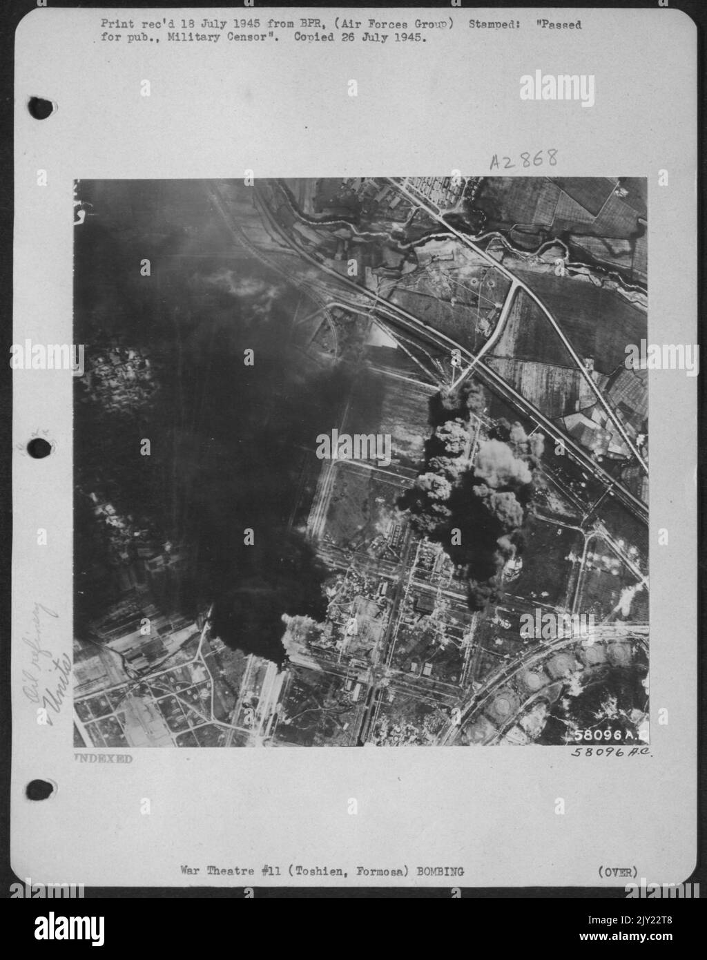 The Toshien Oil Refinery, Formosa Starting Its Magnificent Flame ...